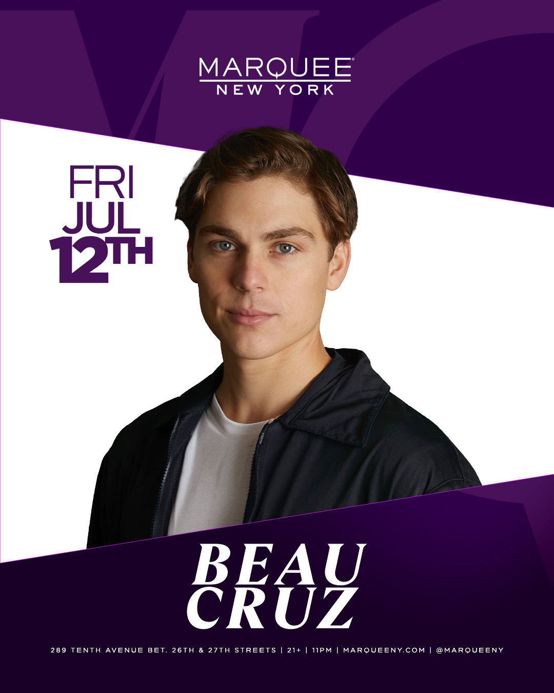 Beau Cruz at Marquee NY - Friday, Jul 12 2024 | Discotech