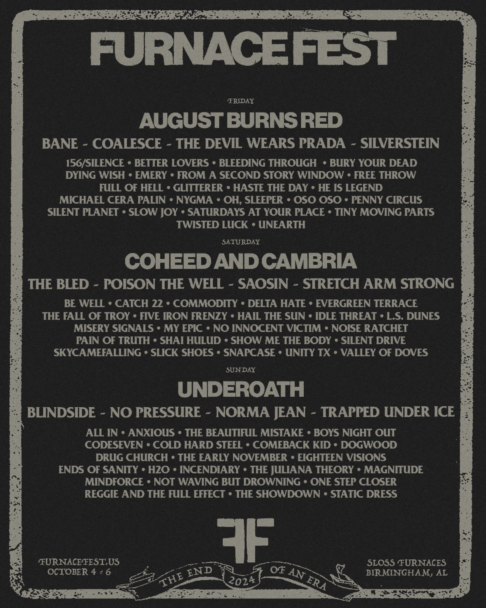 Furnace Fest 2024 - 3 Day Pass at Furnace Fest - Friday, Oct 4 2024 ...