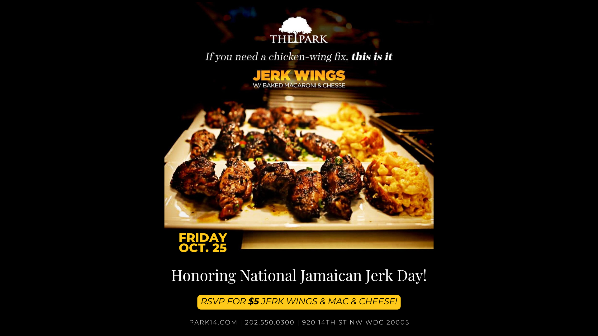 Honoring National Jamaican Jerk Day at The Park Friday! at The Park at ...