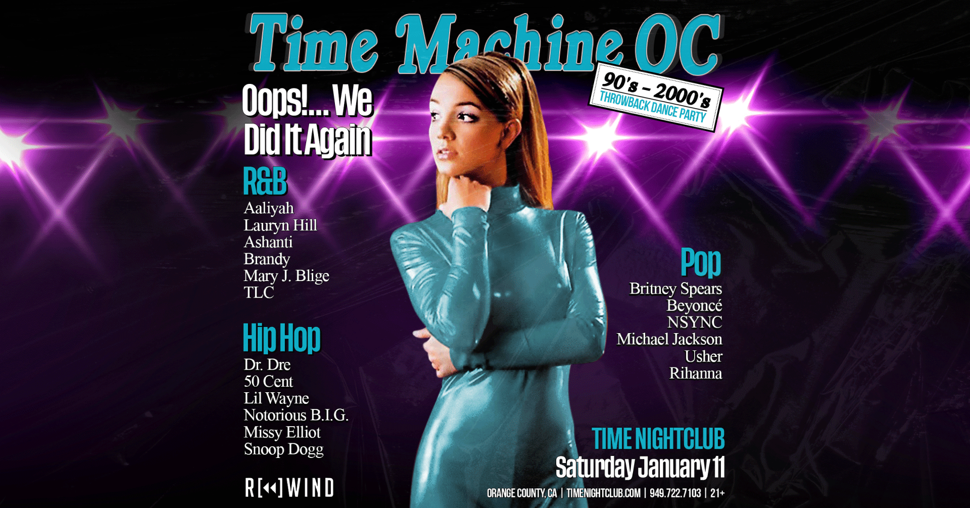 Time Machine: 90s-2000s Throwback Dance Party at Time - Saturday, Jan ...