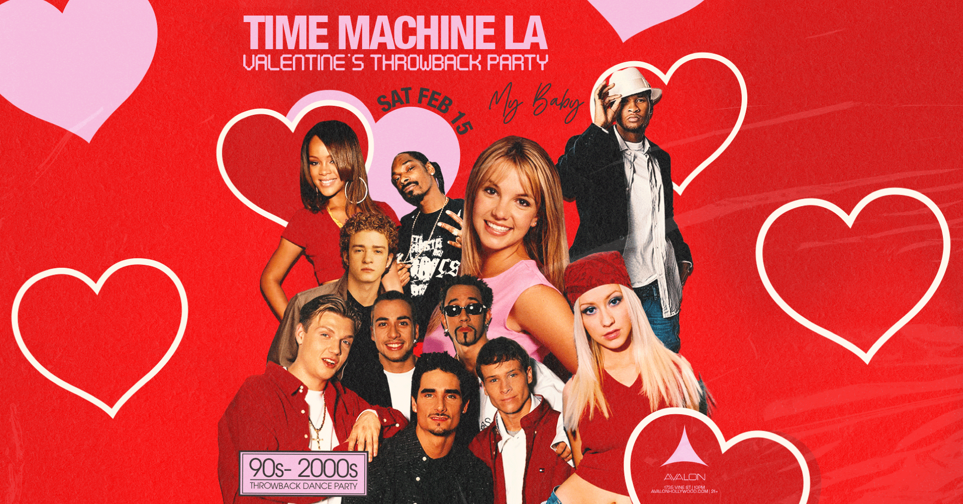Time Machine: 90s-2000s Throwback Dance Party at Avalon - Saturday, Feb ...