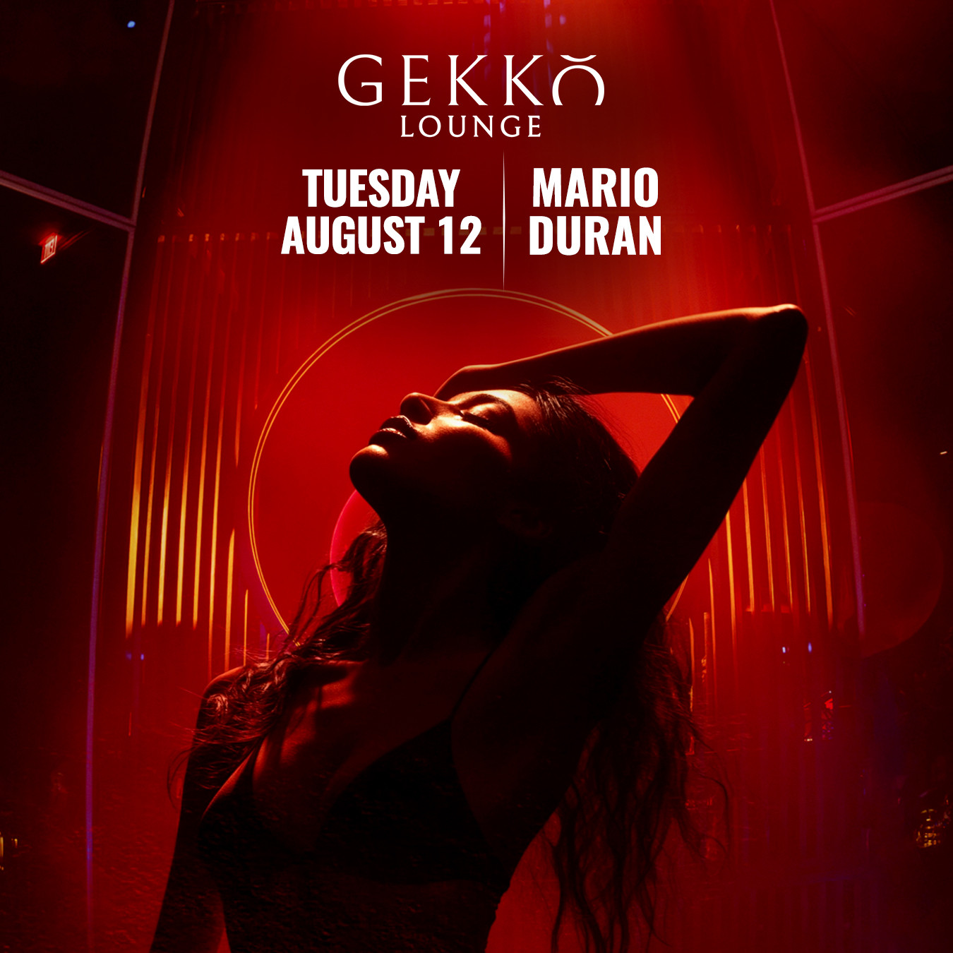 Mario Duran at Gekko Lounge - Tuesday, Aug 12 2025 | Discotech