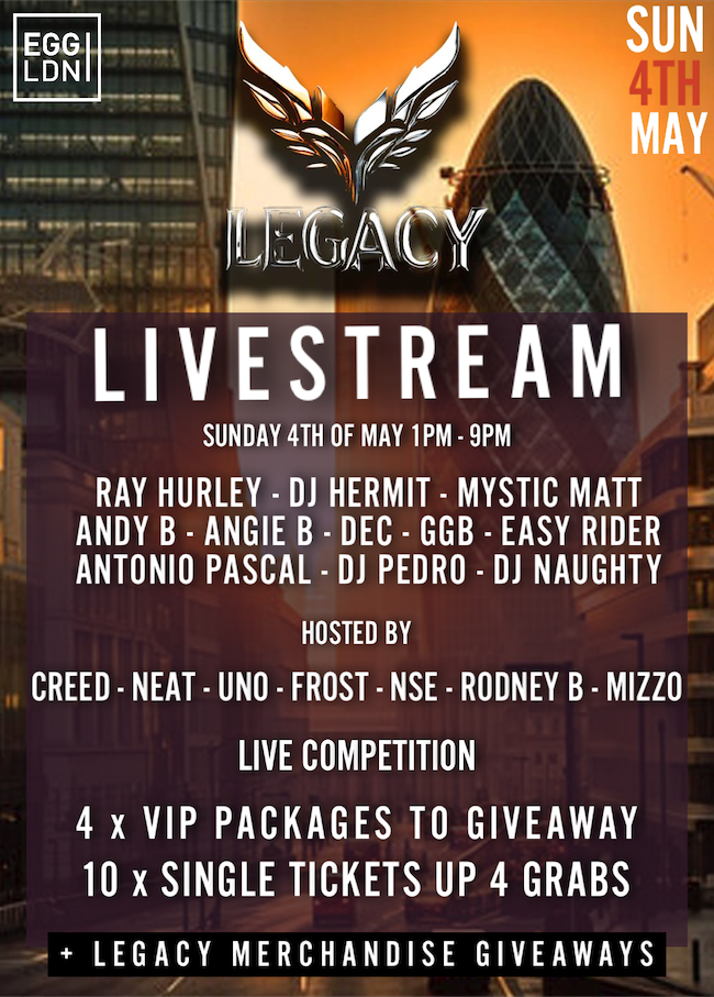 Legacy & Egg LDN: Day Party - Free ticket event at Egg - Sunday, May 4 ...