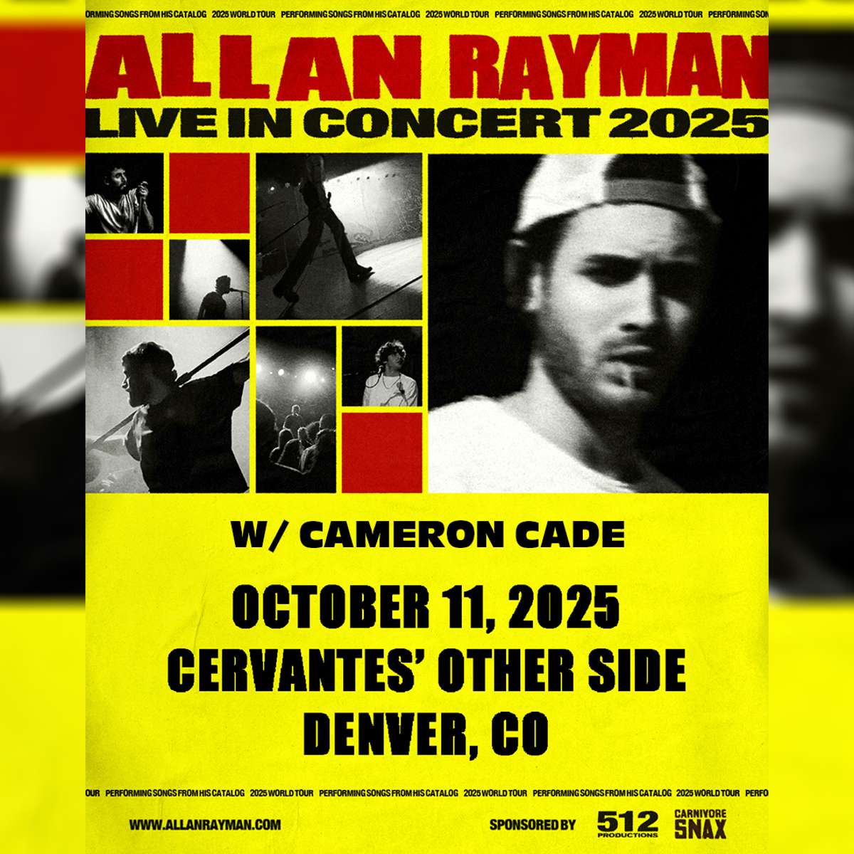 Allan Rayman w/ Cameron Cade at Cervantes' Masterpiece Ballroom ...