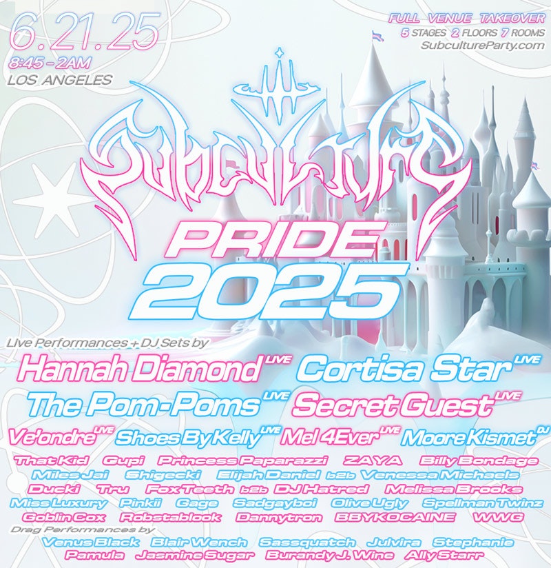 Subculture Pride 2025 at Catch One - Saturday, Jun 21 2025 | Discotech