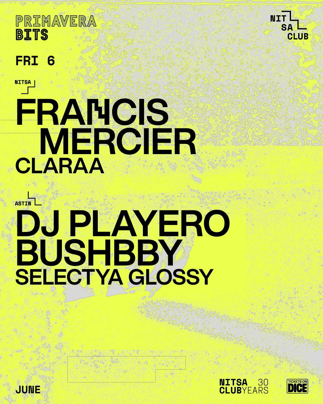 Primavera Bits: Francis Mercier · CLARAA / DJ Playero · Bushbby ...