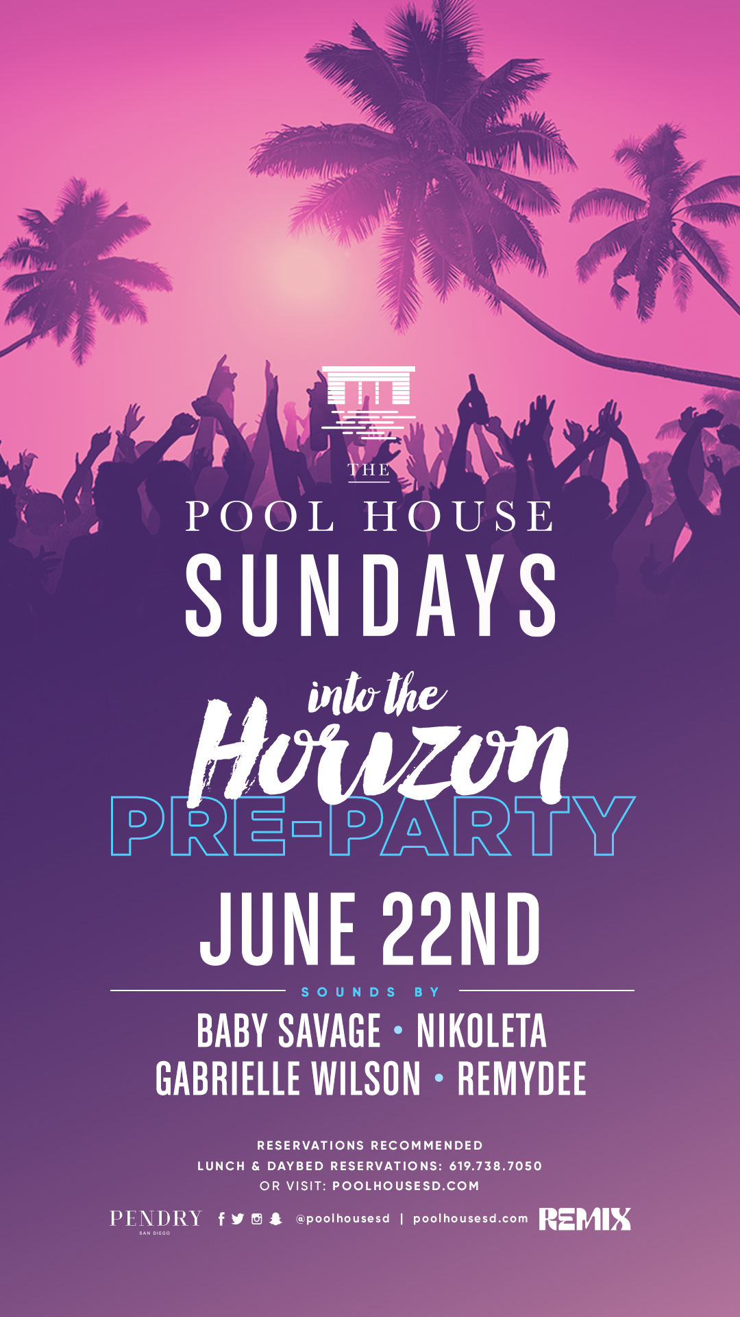 INTO THE HORIZON FESTIVAL PRE-PARTY: Special Guest DJs: Baby Savage, Nikoleta, Gabrielle Wilson ...