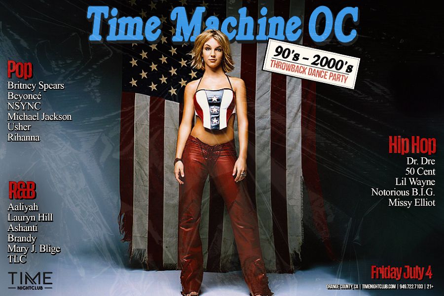 Time Machine: 90s - 2000s Throwback Dance Party at Time - Friday, Jul 4 ...