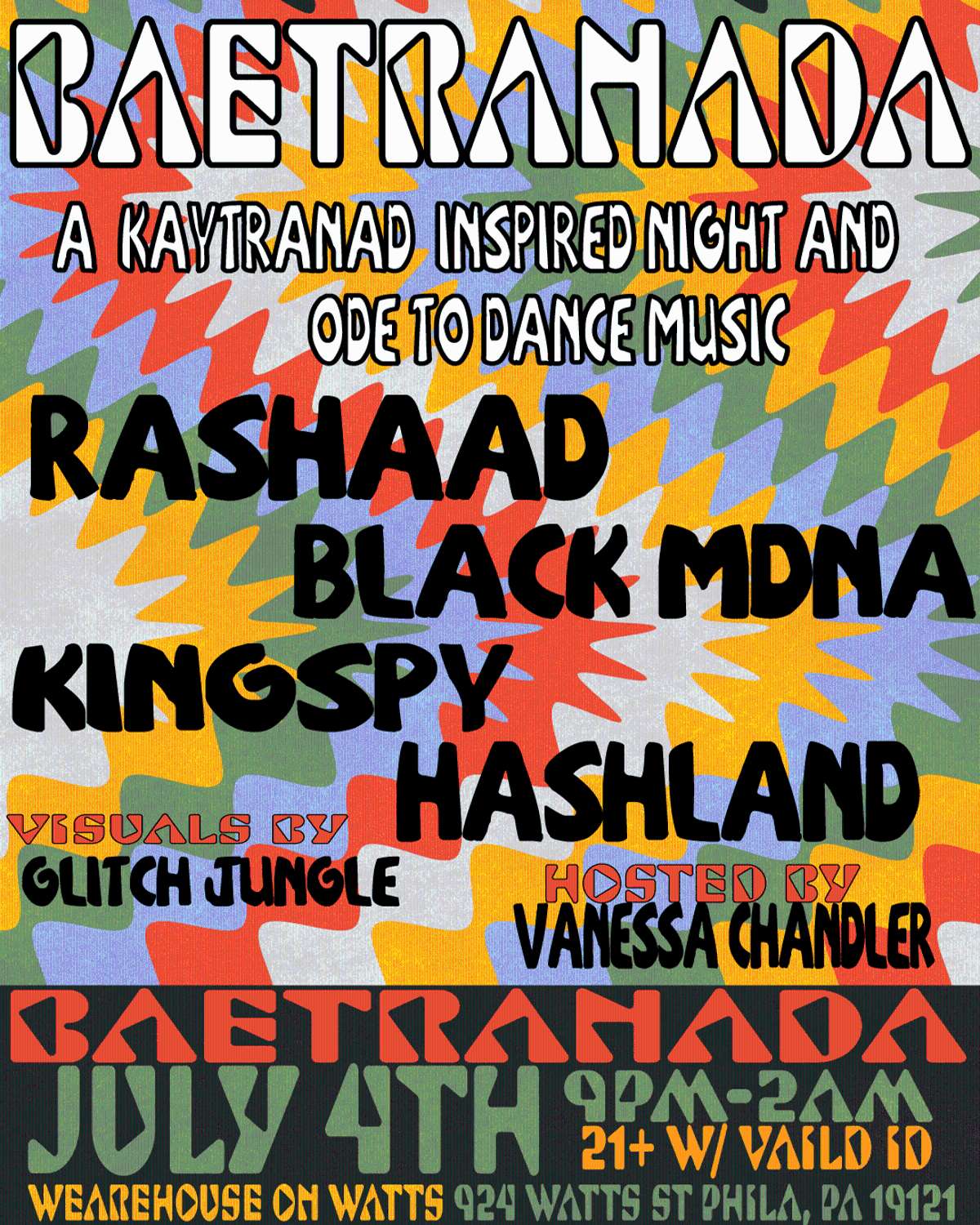 Baetranada at Warehouse on Watts - Friday, Jul 4 2025 | Discotech