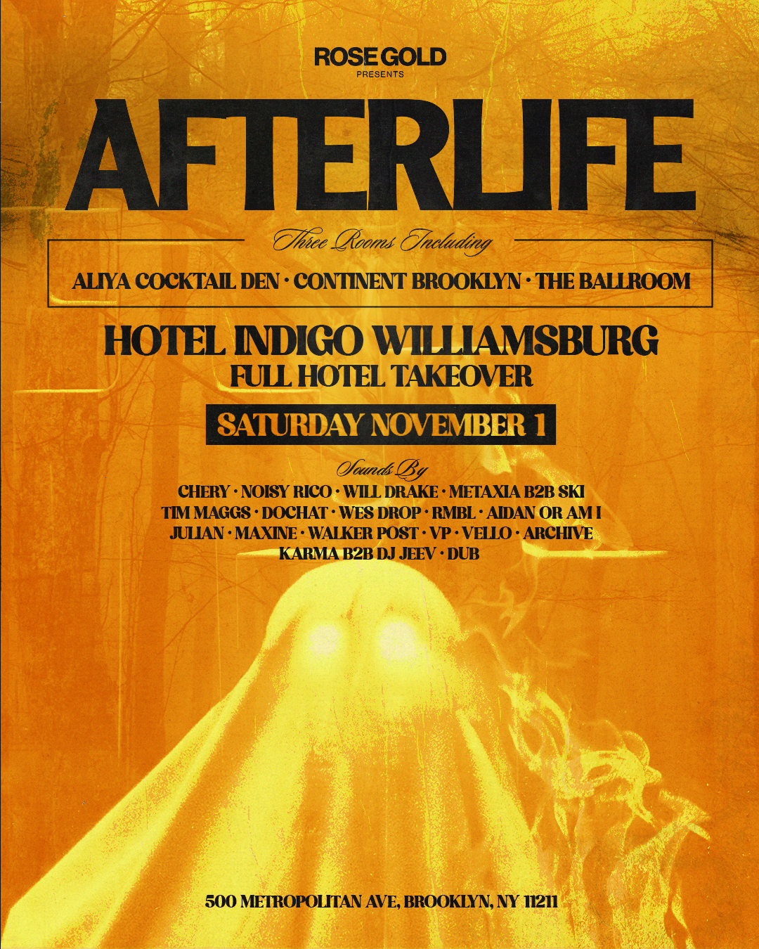 AFTERLIFE at the Hotel Indigo Williamsburg at New York Halloween ...
