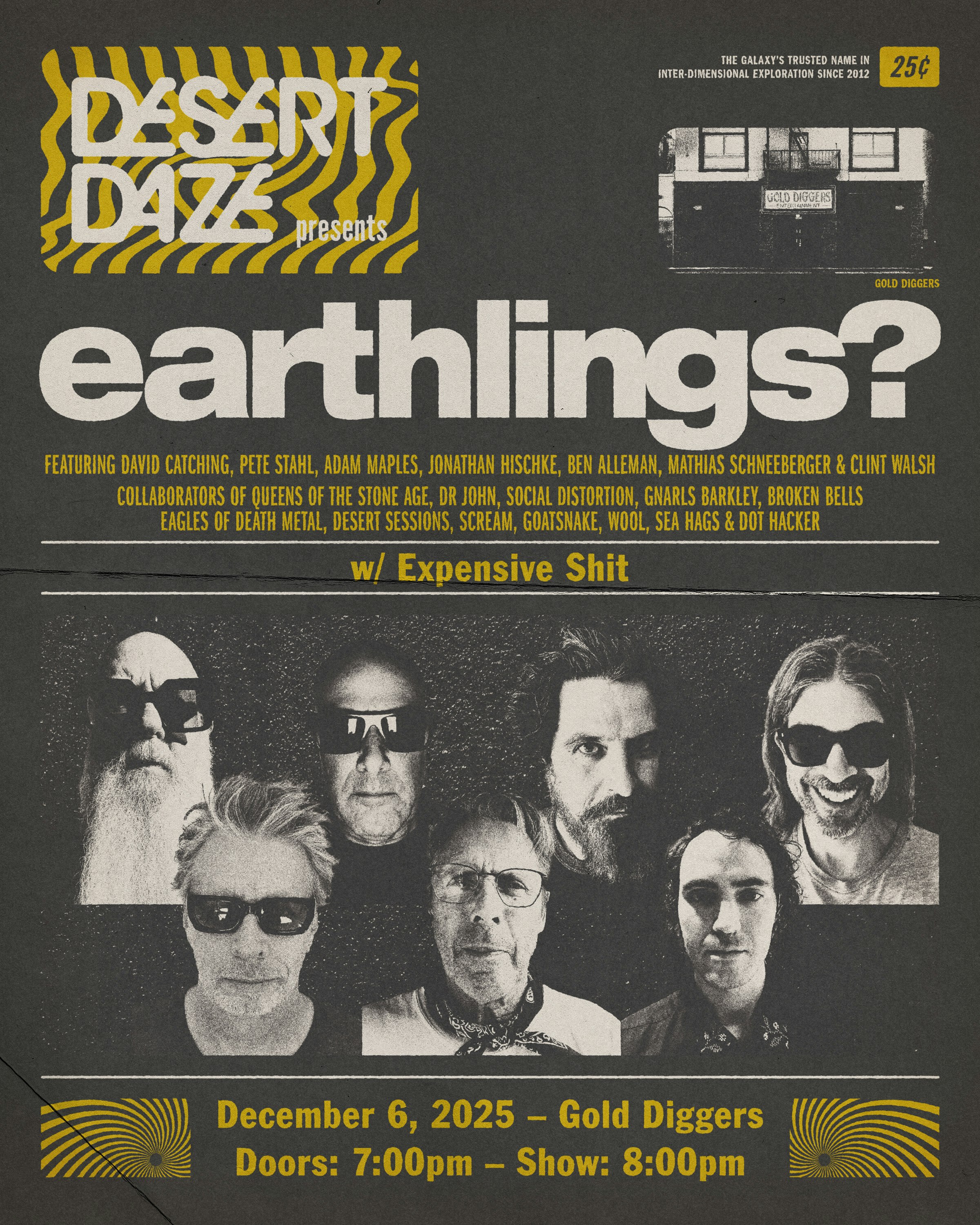 Desert Daze presents earthlings? at Gold Diggers - Saturday, Dec 6 2025 ...
