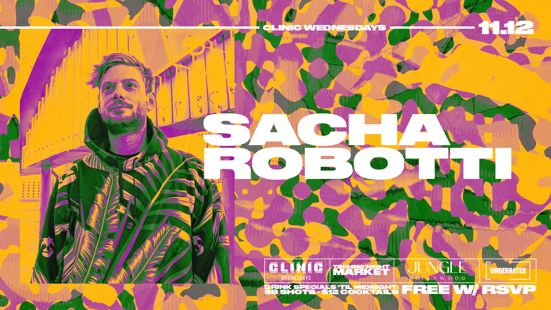 Jungle hollywood Presents: Clinic w/Sacha Robotti at Jungle Hollywood ...