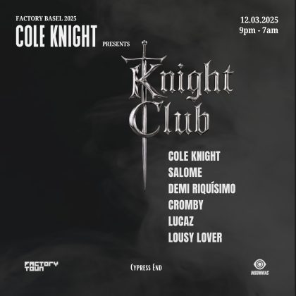 Cole Knight Presents Knight Club at Factory Town - Wednesday, Dec 3 ...