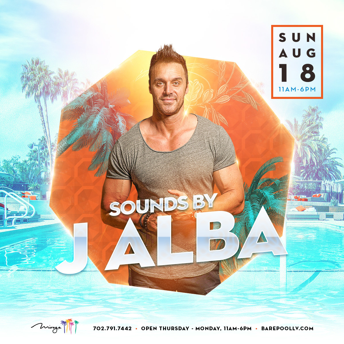 Bare Suday's W/ DJ J Alba at Bare - Sunday, Aug 18 2019 | Discotech
