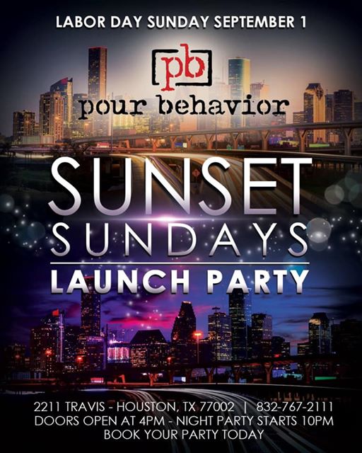 Sunset Sundays at Pour Behavior - Sunday, Feb 2 2020 | Discotech