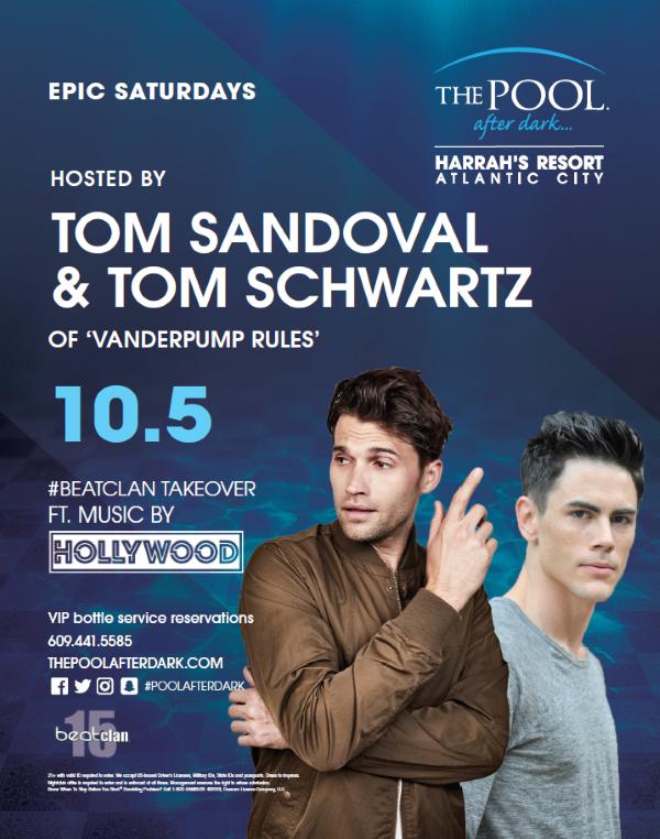 Tom Schwartz & Tom Sandoval at The Pool After Dark - Saturday, Oct 5 ...