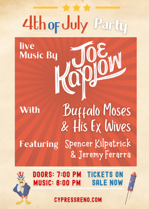 Joe Kaplow w/ Buffalo Moses & His Ex-Wives at Cypress - Tuesday, Jul 4 ...