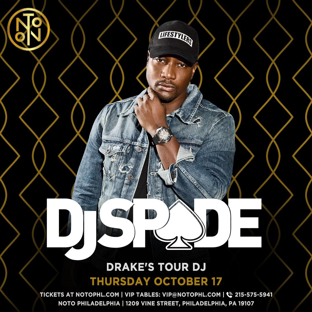 DJ Spade at NOTO - Thursday, Oct 17 2019 | Discotech
