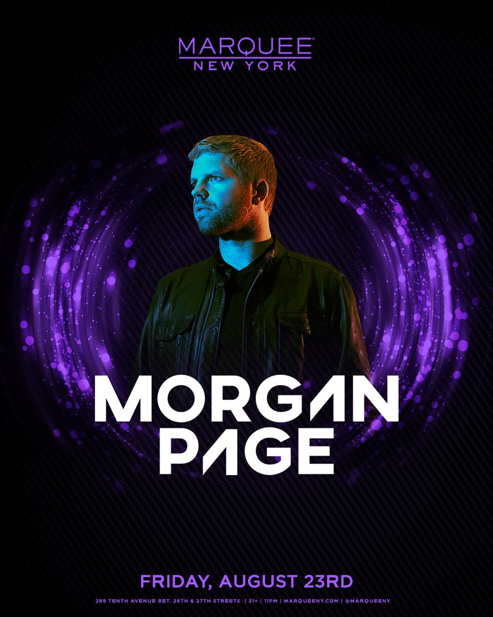 Morgan Page at Marquee NY - Friday, Aug 23 2019 | Discotech