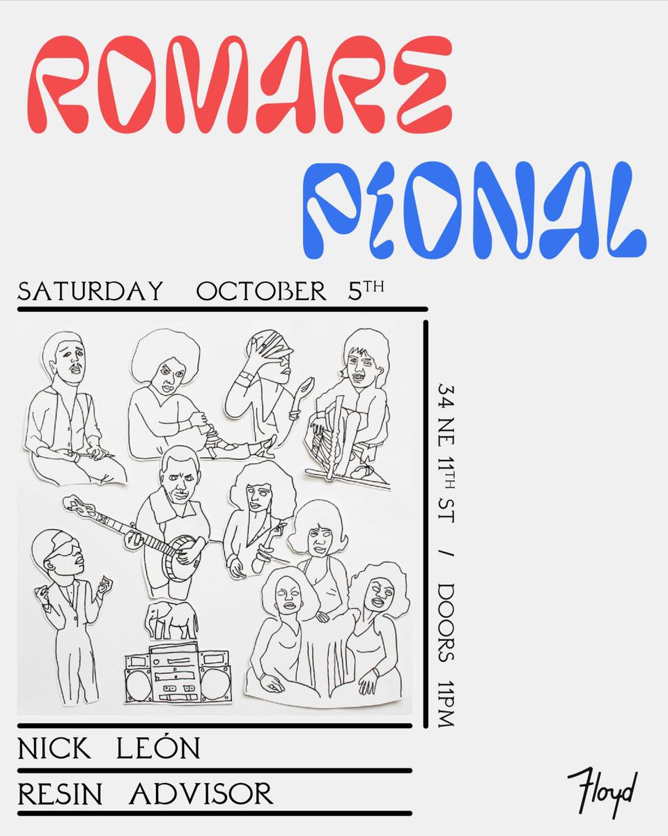 Romare + Pional at Floyd - Saturday, Oct 5 2019 | Discotech