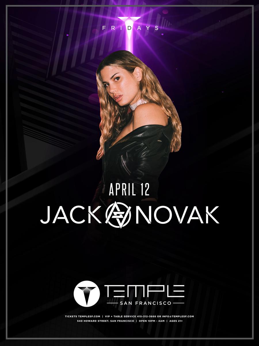 Jack Novak at Temple - Friday, Apr 12 2019 | Discotech