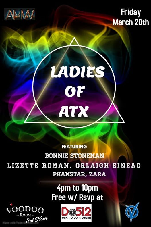 AMW: Ladies of ATX Showcase! at Voodoo Room - Friday, Mar 20 2020 ...