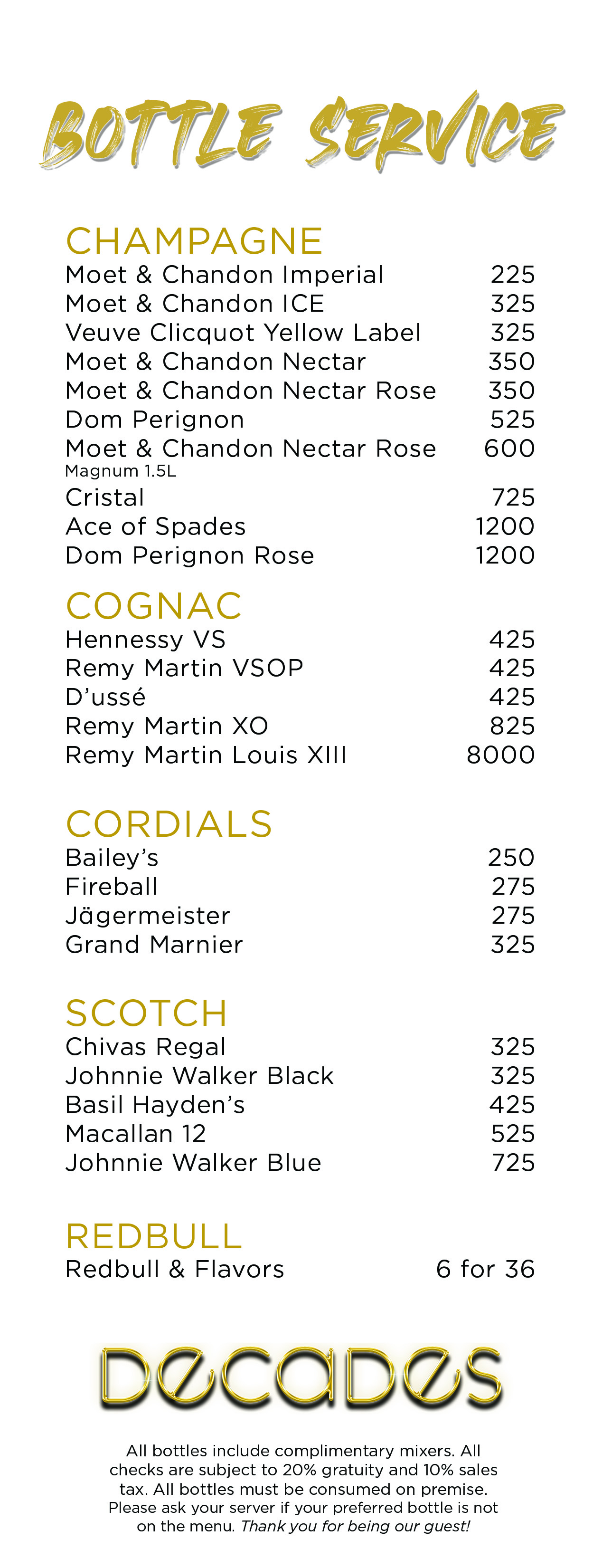 How Bottle Service at Decades Washington Works [2023 GUIDE] - Discotech